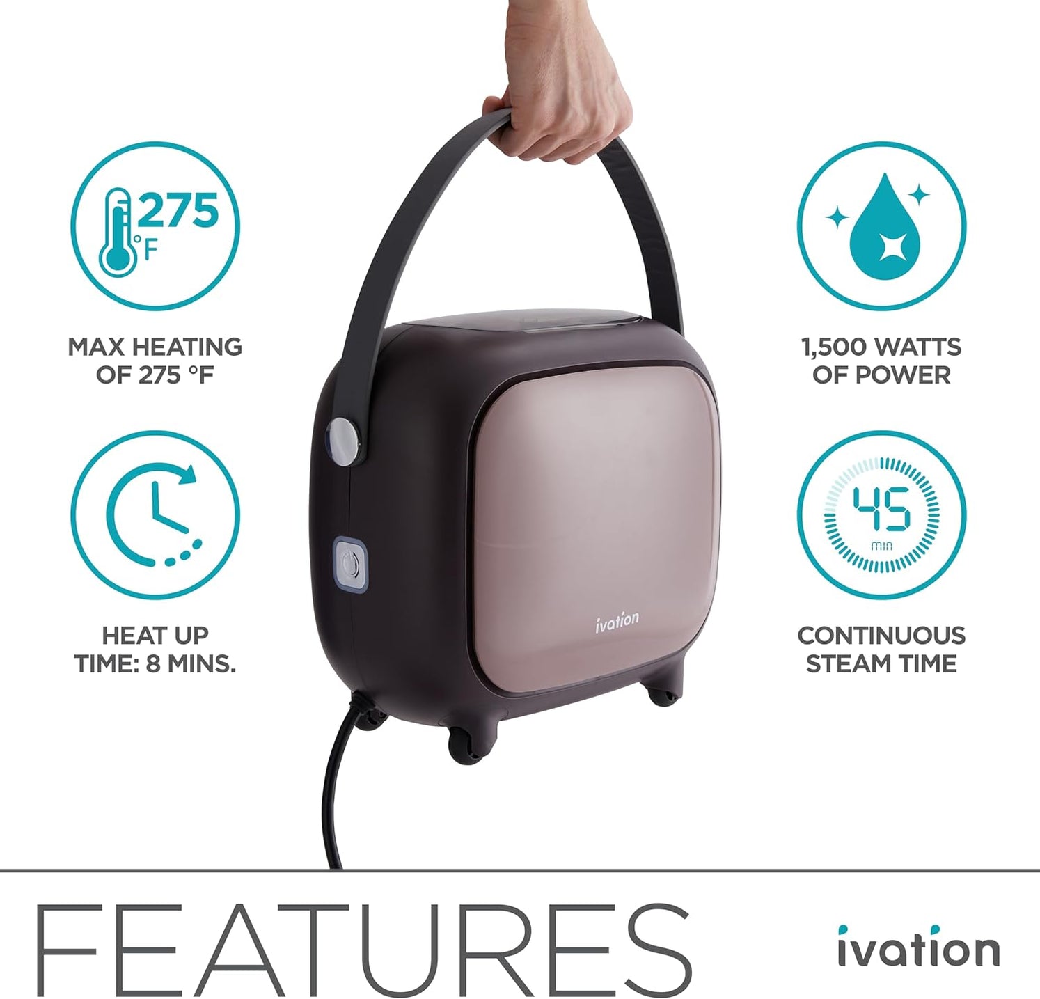 Steam Cleaner, Powerful Multipurpose Steamer w/ 18 Accessories Chemica ...