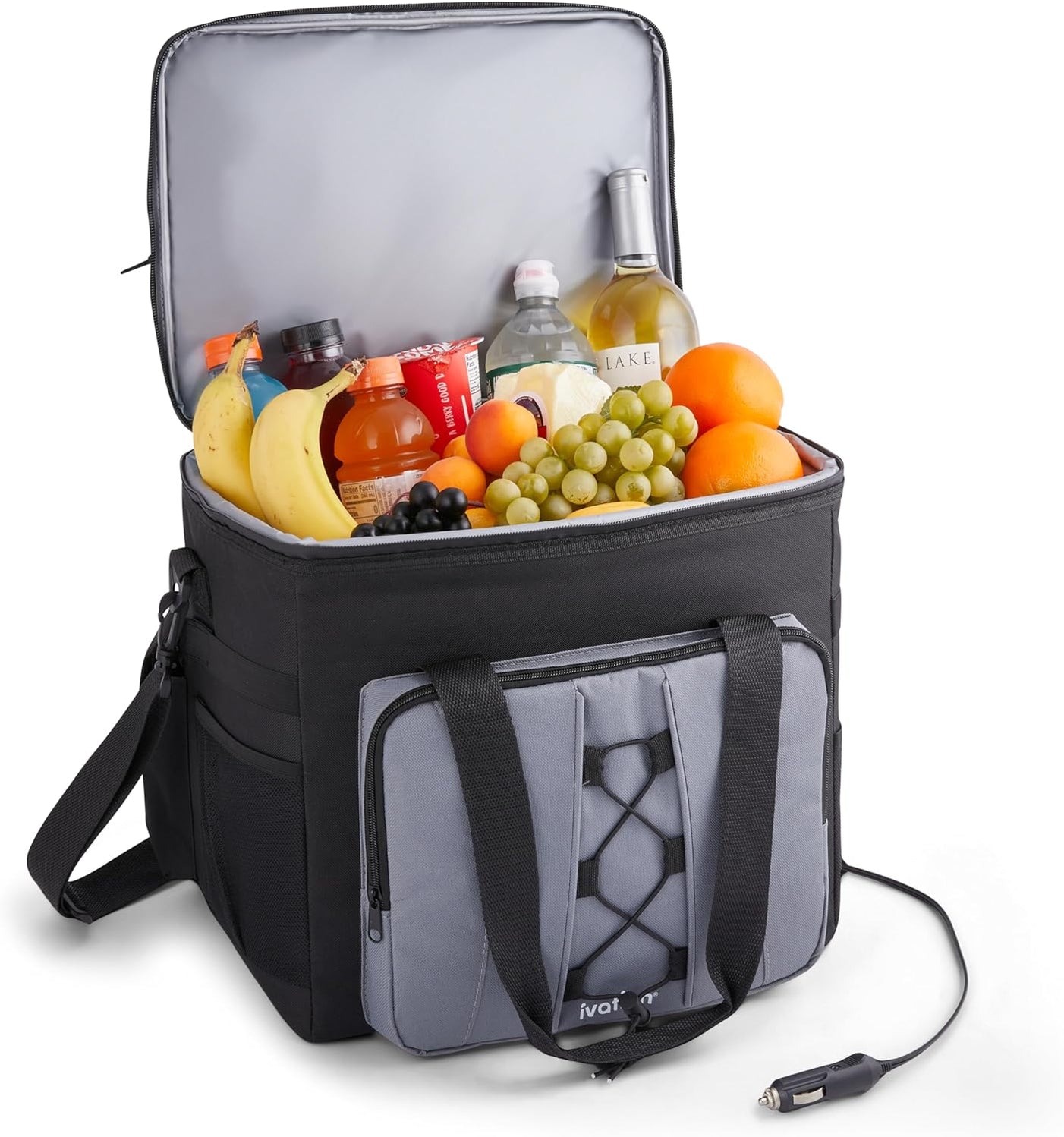 Electric Cooler Bag, 18 L Portable Thermoelectric 12 Volt Cooler with ...