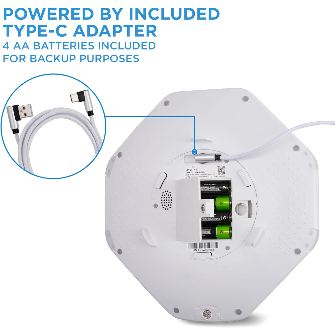 WiFi Automatic Pill Dispenser & 28-Day Remote Medication System with L ...