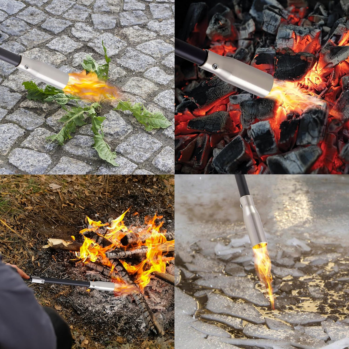 Mini Propane Torch with Self Igniter, Handheld Weed Burner Tool with B ...