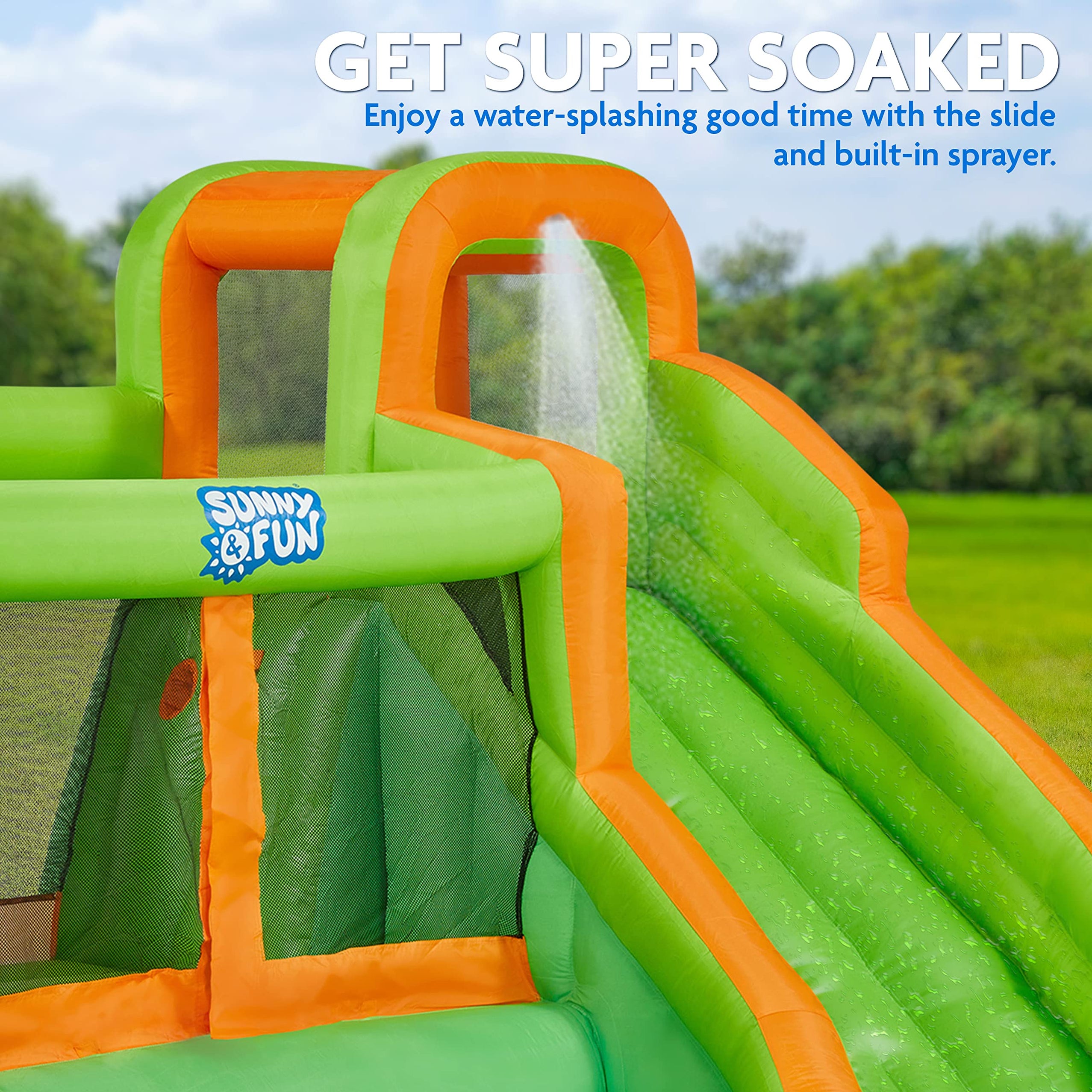 Inflatable Water Slide & Bounce House – Perfect for Backyard Fun! — SkyMall