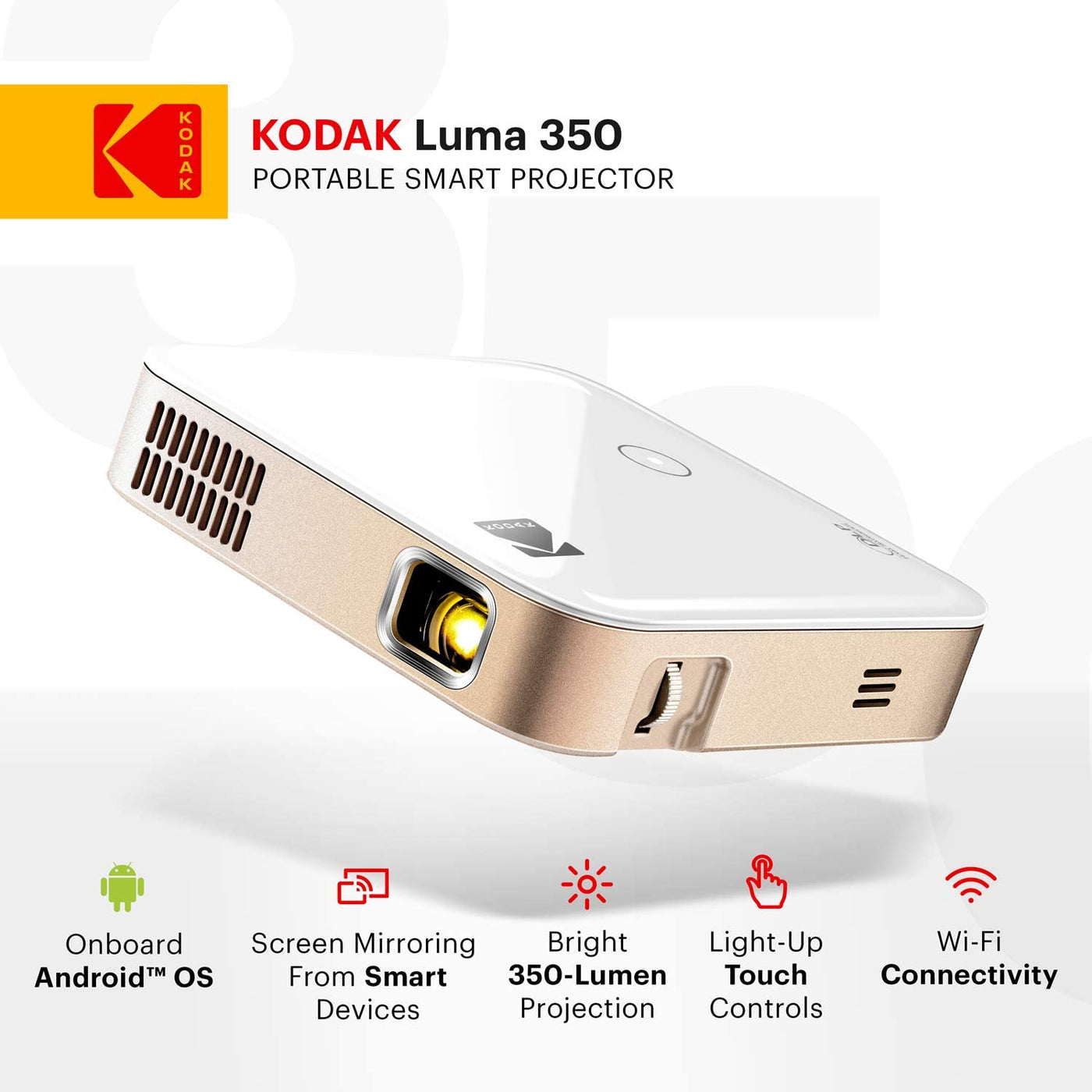 Kodak Luma Portable Smart Projector Kit | Compact Home Theater Solution ...