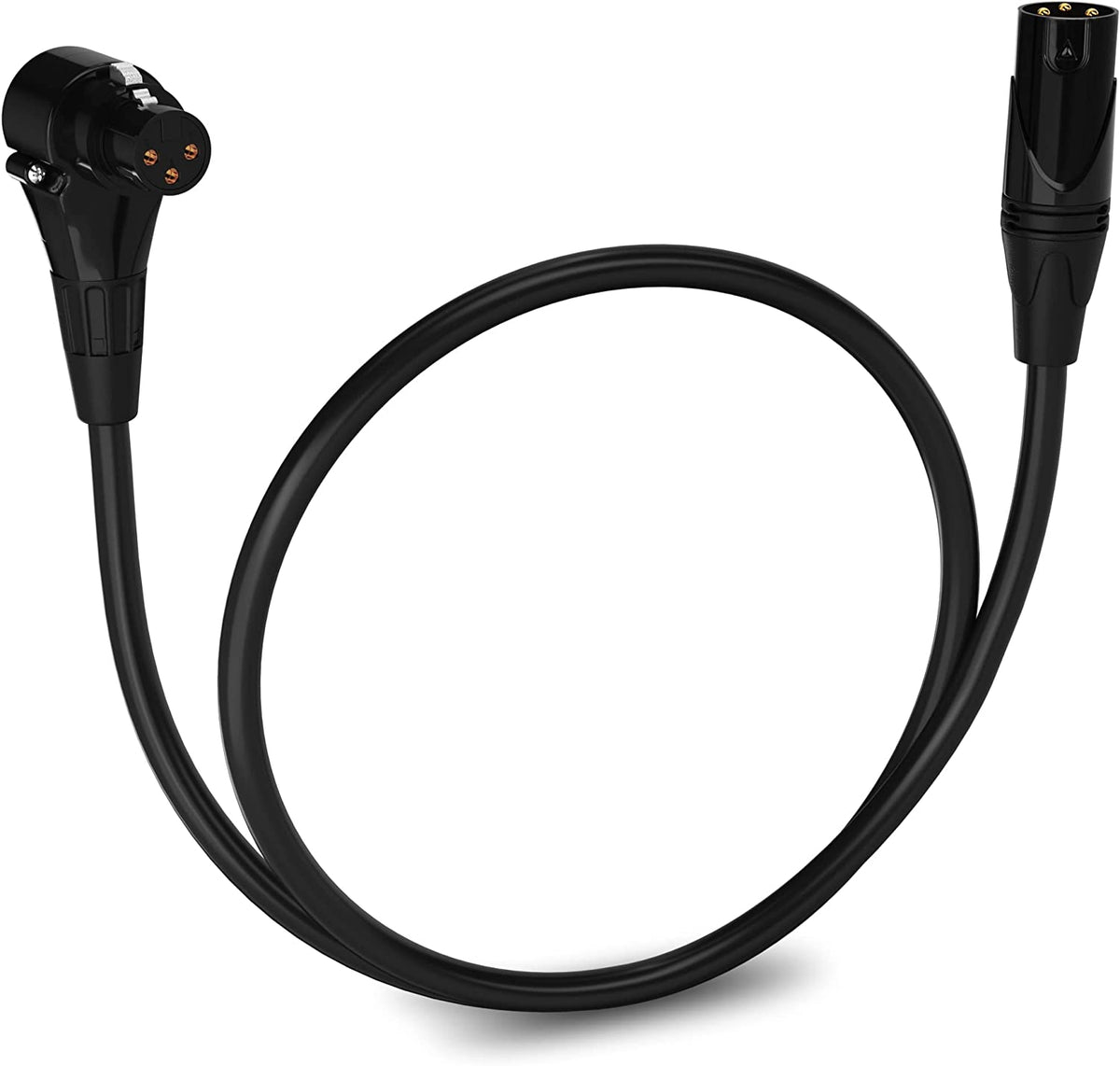 XLR Angled Microphone Cable – 3-Pin Mic Cable for Pro Audio — SkyMall