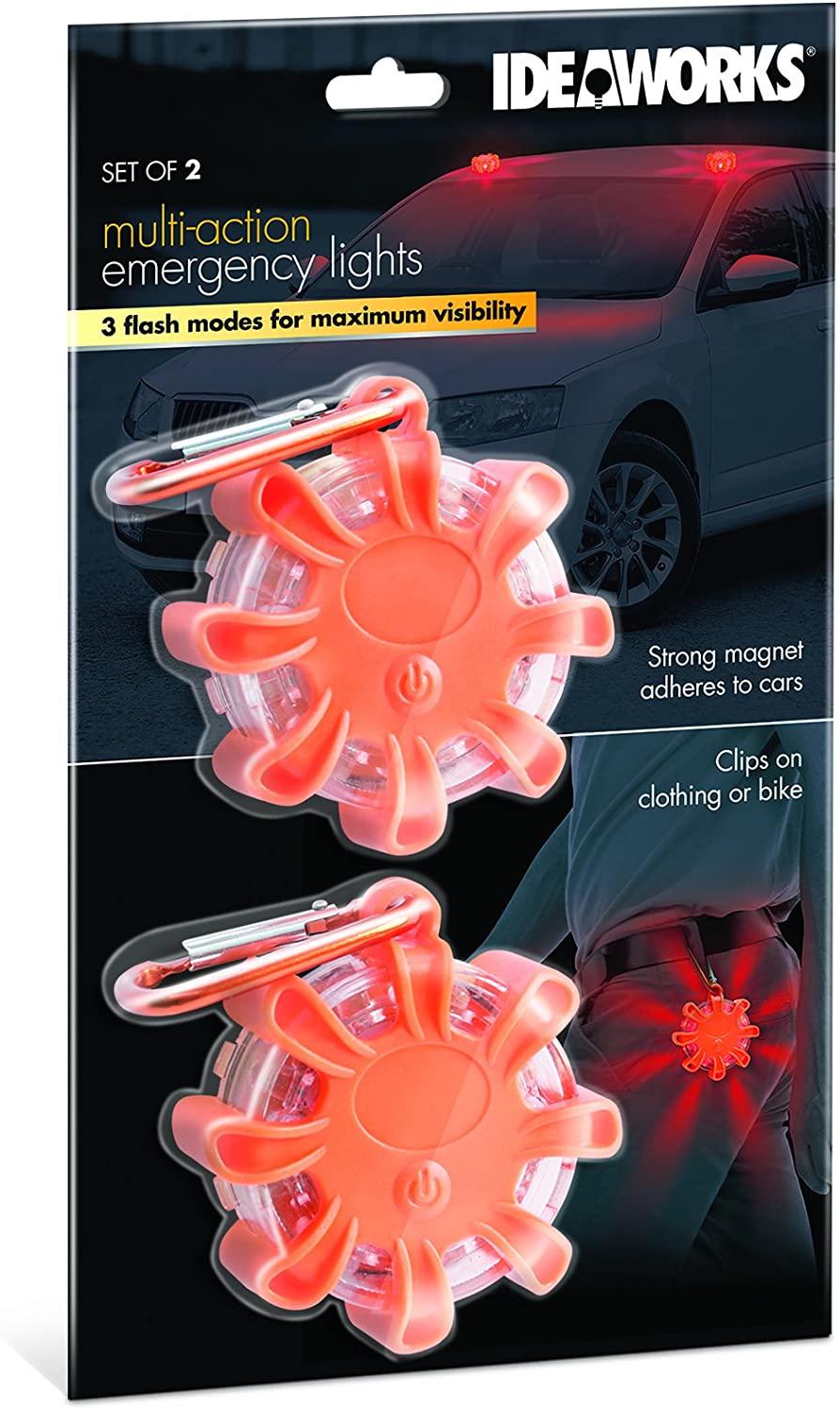 IdeaWorks LED MINI EMERGENCY LIGHT SET OF 2 with 8 LEDs — SkyMall