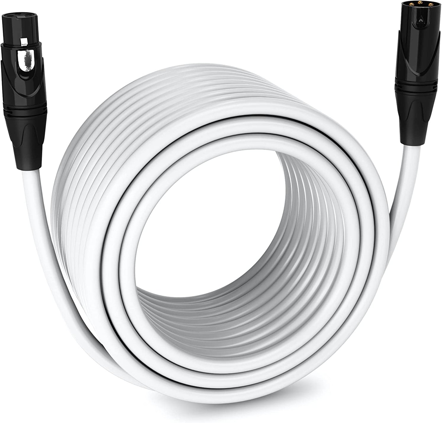 100-Foot XLR Microphone Cable – Durable 3-Pin Male to Female Audio Cord ...