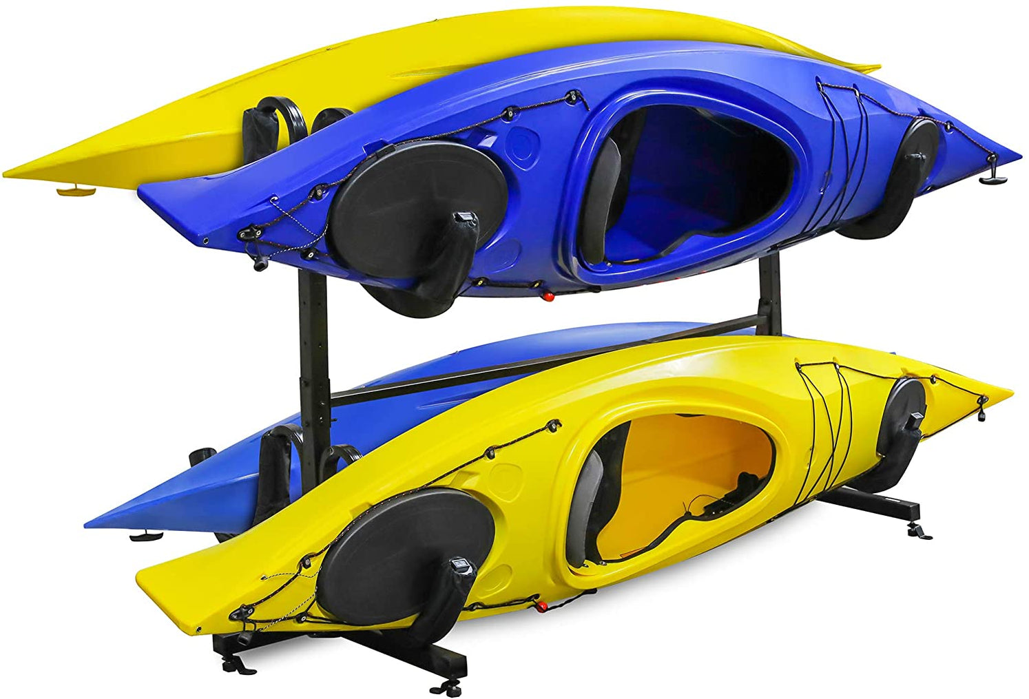 Kayak Storage Rack, Indoor & Outdoor Freestanding Storage for 2 Kayak ...