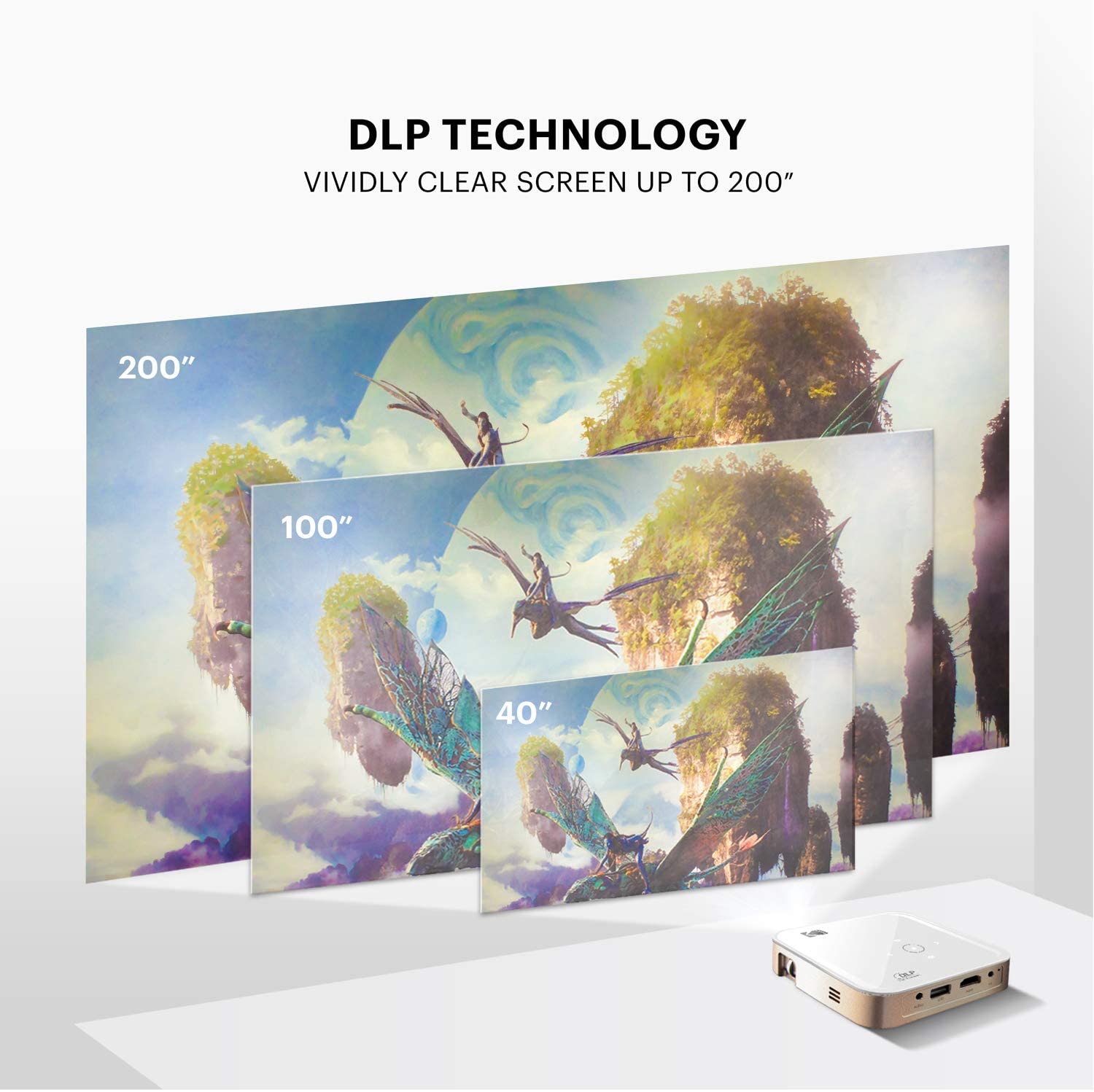 Kodak Luma Portable Smart Projector Kit | Compact Home Theater Solution ...