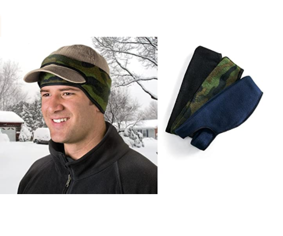 Mens Ball Cap Earbands - Set of 3, Multi, One-Size — SkyMall