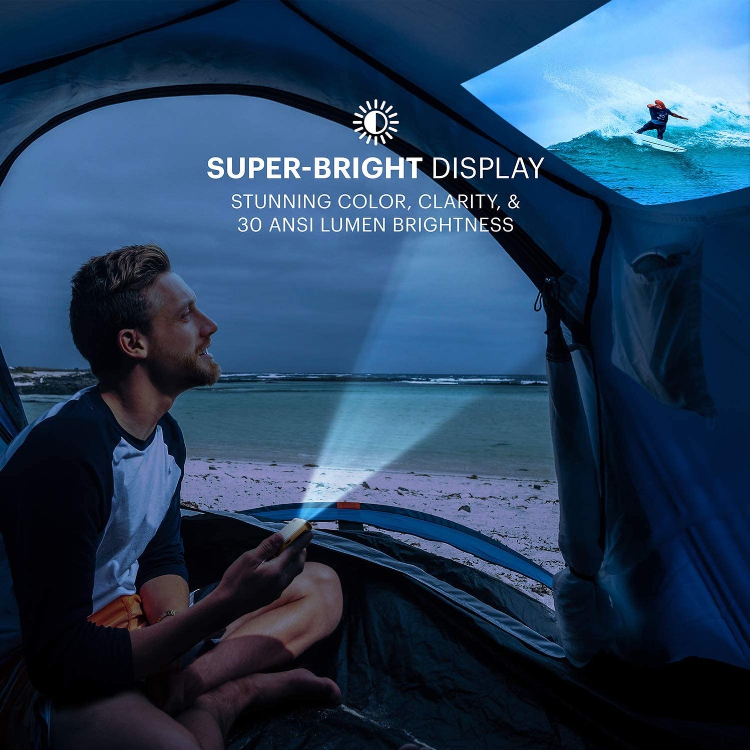 Kodak Mini Portable Projector 640 x 360 Resolution Up To 100" with 75 ...